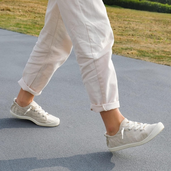 Josiny | Shoes | Womens Slip On Sneakers Comfort Casual Canvas Shoes ...